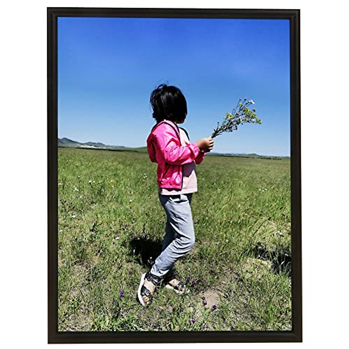 12x16 Poster Frame, Metal Aluminium Picture Frame, Display Pictures 12x16 Large Gallery Sign Photo Frame,Black,1Pack