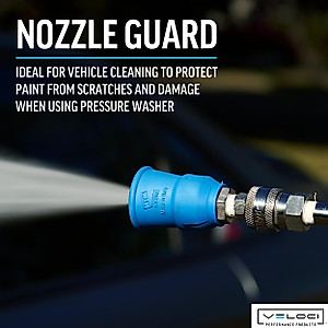 MTM Hydro Acqualine Stainless Steel Pressure Washer Nozzle Guard Holder Tips Protector with 1/4” Quick Coupler Plug, 40 Degrees 3.0