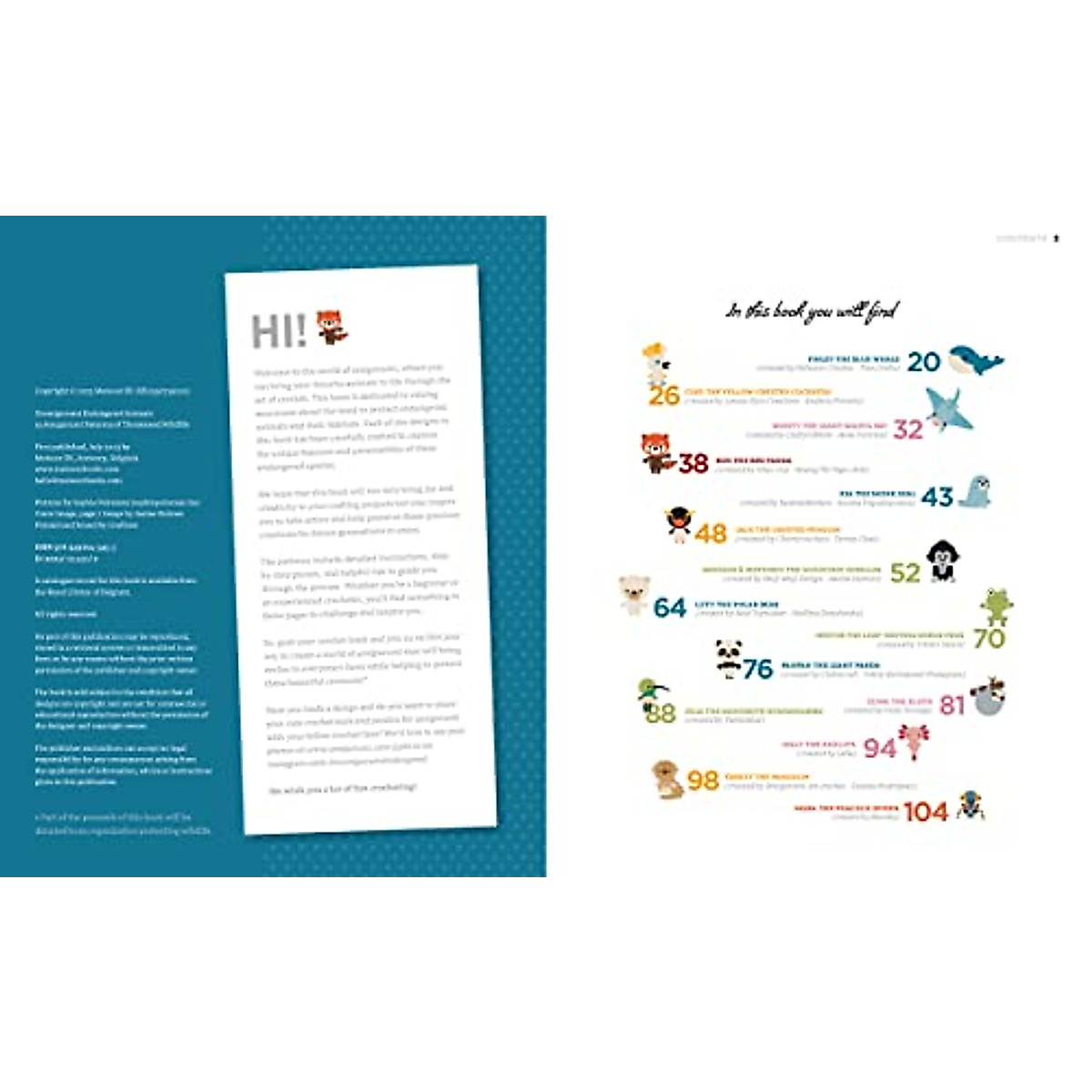 Zoomigurumi Endangered Animals: 15 Amigurumi Patterns of Threatened Wildlife (11)