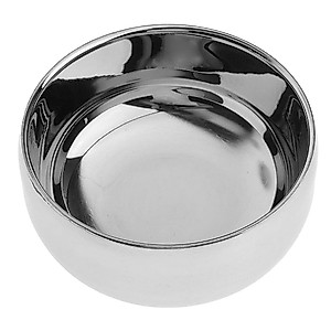 barenx Shaving Cup with Lid Stainless Steel Mirror Cup Shave Barber Tool Salon Man
