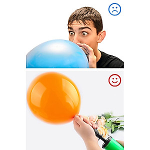 Balloon Pump Hand Held 2Pack, Double-Way Air Intake Portable Manual Inflator for Halloween Balloons, Yoga Balls, Balloon Garland, Party Decorations