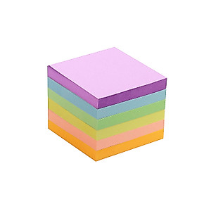 Early Buy Sticky Notes 3x3 Self-Stick Notes 6 Pads, 6 Pastel Color, 100 Sheets/Pad