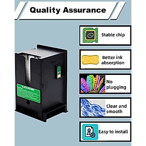 NEXTPAGE T6711 Ink Maintenance Tank with chip Remanufactured for WF7710 WF7720 WF3620 WF3640 WF7110 WF7610 WF7620 Printer (T671100 Ink Maintenance Box 1 Pack)