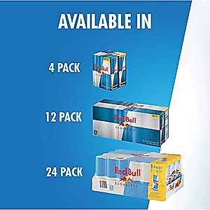 Red Bull Sugar Free Energy Drink, 12 Fl Oz, 24 Cans (6 Packs of 4)