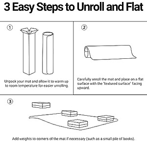 Raoot Office Chair Mat for Hardwood and Tile Floors for Hard Floor use at Workstations and Large Desks and Large Computer Tables - 45 x 59 inch L & U Shaped Desk Floor Mat