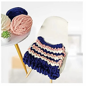 3 Balls Sparkling Chenille Yarn, Super Soft Thick Velvet Blanket Yarn for Crochet Knitting Home Décor DIY Craft Bulky Weight Polyester Ice Strip Yarn for Baby Blanket 300g (Dark Grey)