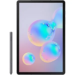 SAMSUNG Galaxy Tab S6 10.5", 128GB (WiFi + 4G LTE T-Mobile Locked) Android Tablet Mountain Grey - SM-T867U (Renewed) (with S-Pen)
