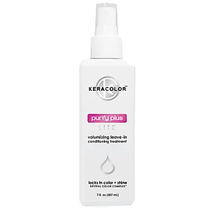 Keracolor Purify Plus Lite Leave-In Conditioning Treatment for Fine to Medium Hair, Detangling, Neutralizes Hard Minerals, Color-Safe, 7 Fl Oz