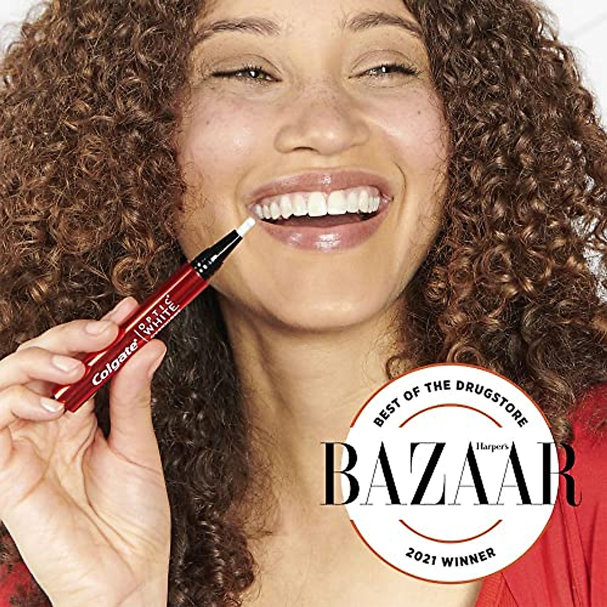 Colgate Optic White Pro Series Teeth Whitening Pen and LED Tray, Professional-Level Whitening Set, Rechargeable