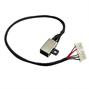 GinTai DC Power Jack Cable Connector Plug for Dell Inspiron 15 3000 Series 15 3551/3552/3555/3558/5552 14 3451/3452 3559 3558 41113 5100 Series i3558-9136 RYX4J 0RYX4J 450.03006.0001 450.03006.1002