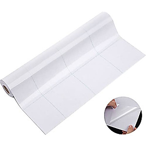 Geyee 13.8 x 256 Inch Clear Wall Protector Contact Paper Removable Adhesive Oil Proof Waterproof Sticker Transparent Plastic Heat Resistant Anti Scratch Wallpaper for Home Kitchen Bathroom