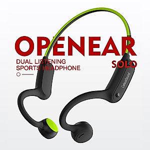 Pinetree Bone Conduction Headphones with MIC, IPX4 Waterproof Bluetooth Sport Headphones, Open Ear Headphones up to 6 Hours of Music and Calls, Wireless Headset for Running, Workout etc. (Green)