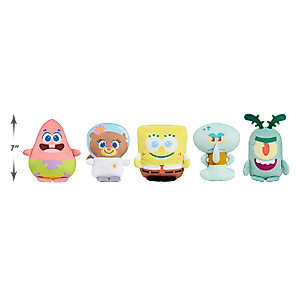 SpongeBob SquarePants 7-inch Small Plush SpongeBob Stuffed Animal, Kids Toys for Ages 3 Up by Just Play