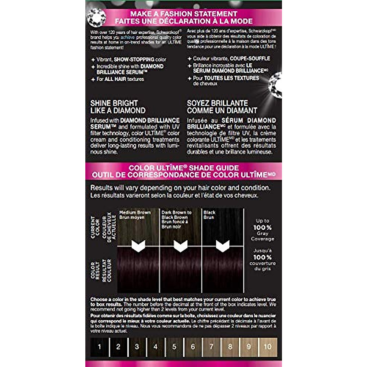 Schwarzkopf Color Ultime Permanent Hair Color Cream, 1.3 Black Cherry