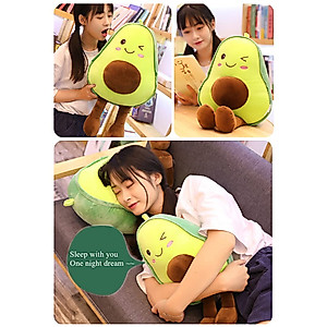 NatureMan 16.5 inch Avocado Plush Toy Pillow Gift, Lovely Fruit Plush Toy Doll Pillow Pillow, Suitable for Children, Girls, Boys and Holiday Warm Gifts