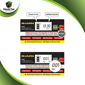 Powertex Batteries 12V 20Ah 264Wh Lithium Ion LiFePO4 Deep Cycle Rechargeable Battery - 5-10 Year Battery Life - SLA Drop-in Replacement for RV, Marine, Electric Scooters, Wheelchairs & More!