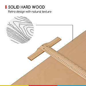 MEEDEN Solid Wood Drafting Table, Artist Drawing Desk, Writing Desk Studio Desk, Art Craft Table with Adjustable Height and Tiltable Tabletop for Artwork, Graphic Design, Reading