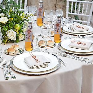 XHIPY 50 PCS Skeleton Key Bottle Openers,Wedding Favors guests Bulk,Roses Key Bottle Opener,Bridal Shower Party Favors with Card Tag(Rose Gold)