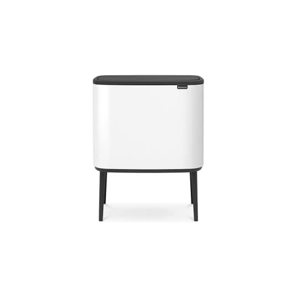 Brabantia 313547 Bo Touch Trash Can Recycling, with 2 Inner Buckets, 3 + 6 gallon/11 + 23 Liter