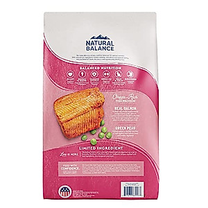 Natural Balance Limited Ingredient Adult Grain-Free Dry Cat Food, Salmon & Green Pea Recipe, 10 Pound (Pack of 1)