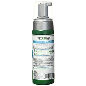 Vet's Best Waterless Cat Bath | No Rinse Waterless Dry Shampoo for Cats | Veterinarian Formulated | 4 Ounces