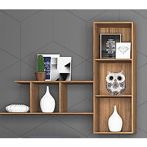 FAMICOZY Adorable Owl Figurine,Big Eyes Cute Owl Statue,Shelf Accents for Home Office Decor and Owl Lovers