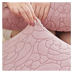 GRFIT Stretch Waterproof Magic Sofa Cover，Flowers U Shaped Sectional Couch Covers ，for Sectional Sofa L Shape，Wear-Resistant Universal Sofa Cover (Color : Light Blue, Size : 3 Seater(3pcs))