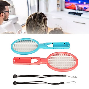 Tennis Racket for Switch, ABS Lightweight Tennis Game Controller, 2 Game Console Tennis Rackets for Switch Game Controller