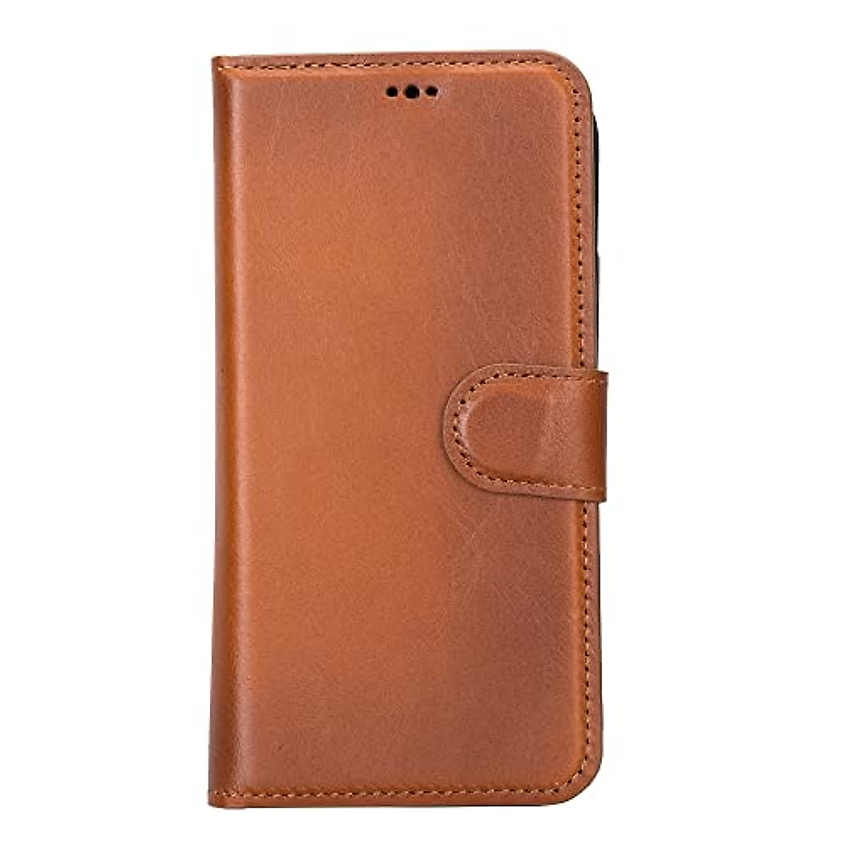 VENOULT Leather Wallet Case Comptible with iPhone 15 Pro MAX Man or Women, 15 Pro / 15 Plus 14 Pro / 13/12 and All Genuine Leather, 4 Card Holder Folio Cover, Wireless Charge, Kick Stand, ID Window