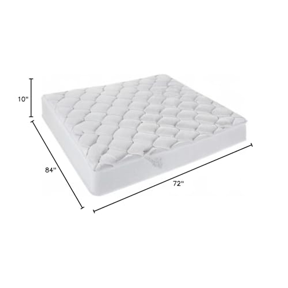 Oliver & Smith California King Mattress - 10 Inch Hybrid Cal King Mattress - Pocketed Coil Springs & High Density Premium Cold Foam with Breathable Polyester Cover - Comfort Tight Top- Medium Firm