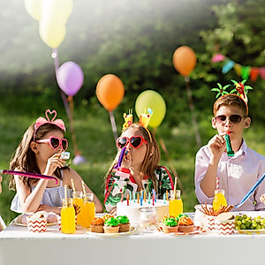 Capoda 16 Pieces Hawaiian Party Headband Felt Luau Party Head Boppers Flamingo Pineapple Palm Tree Tiki Aloha Boppers for Hawaiian Party Favors Tropical Party Accessories Summer Beach Party Supplies