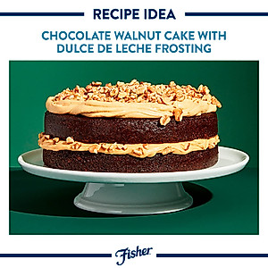 Fisher Chef's Naturals Walnut Halves & Pieces 16 oz, 100% California Unsalted Walnuts for Baking & Cooking, Topping, Resealable Bag, Great with Yogurt & Cereal, Vegan Protein, Keto Snack 1 Pack