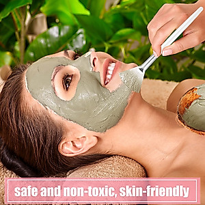 Patelai 14 Pieces Fan Brushes Applicator, Mask Brushes for Facial Makeup Tools for Face Cosmetic(White)