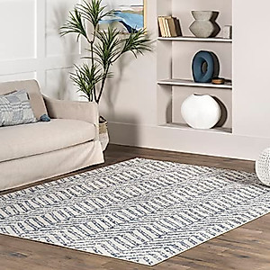 nuLOOM Rosanne Geometric Area Rug, 10' x 13', Blue