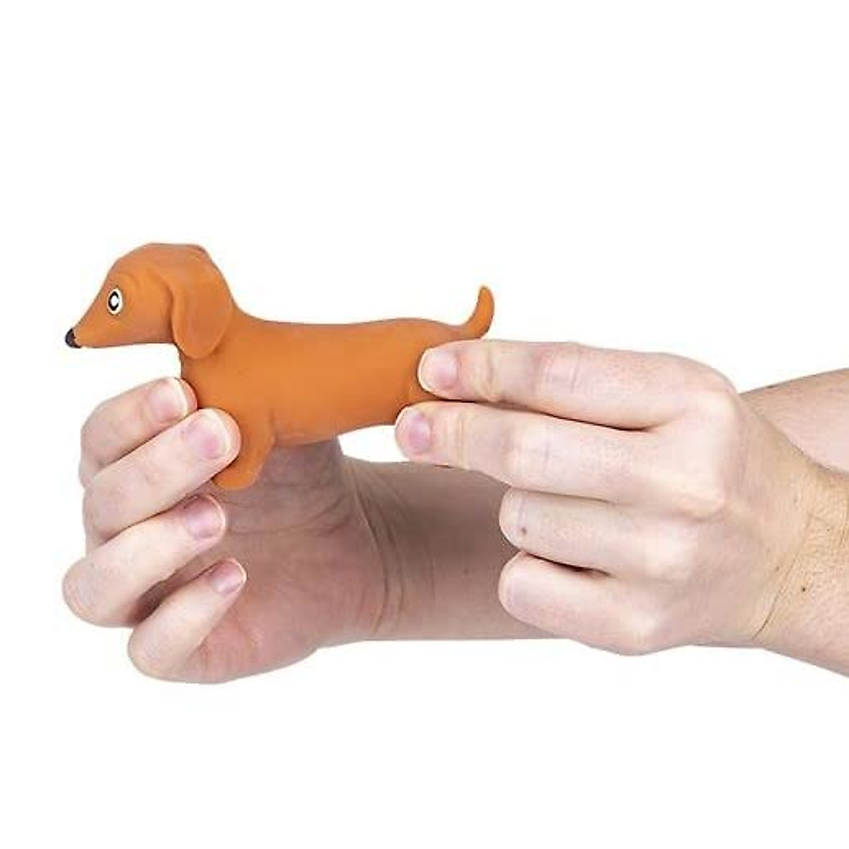 Dachshund Dogs 4 Pack Stretchable Squeezy -Fidget- Anxiety-Stress Reliever, – Party Favor, Accessory, Goody Bags, Prizes, Piñatas, Stocking Stuffers, Carnivals