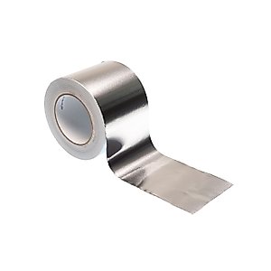 GTSE Aluminum Foil Tape, 4 inches x 55 yards (164 ft) Wide Roll, Multi-Purpose Wide Silver Metal Tape, Ideal for HVAC, Sealing, Insulation, Patching Air Ducts, Metal Repair