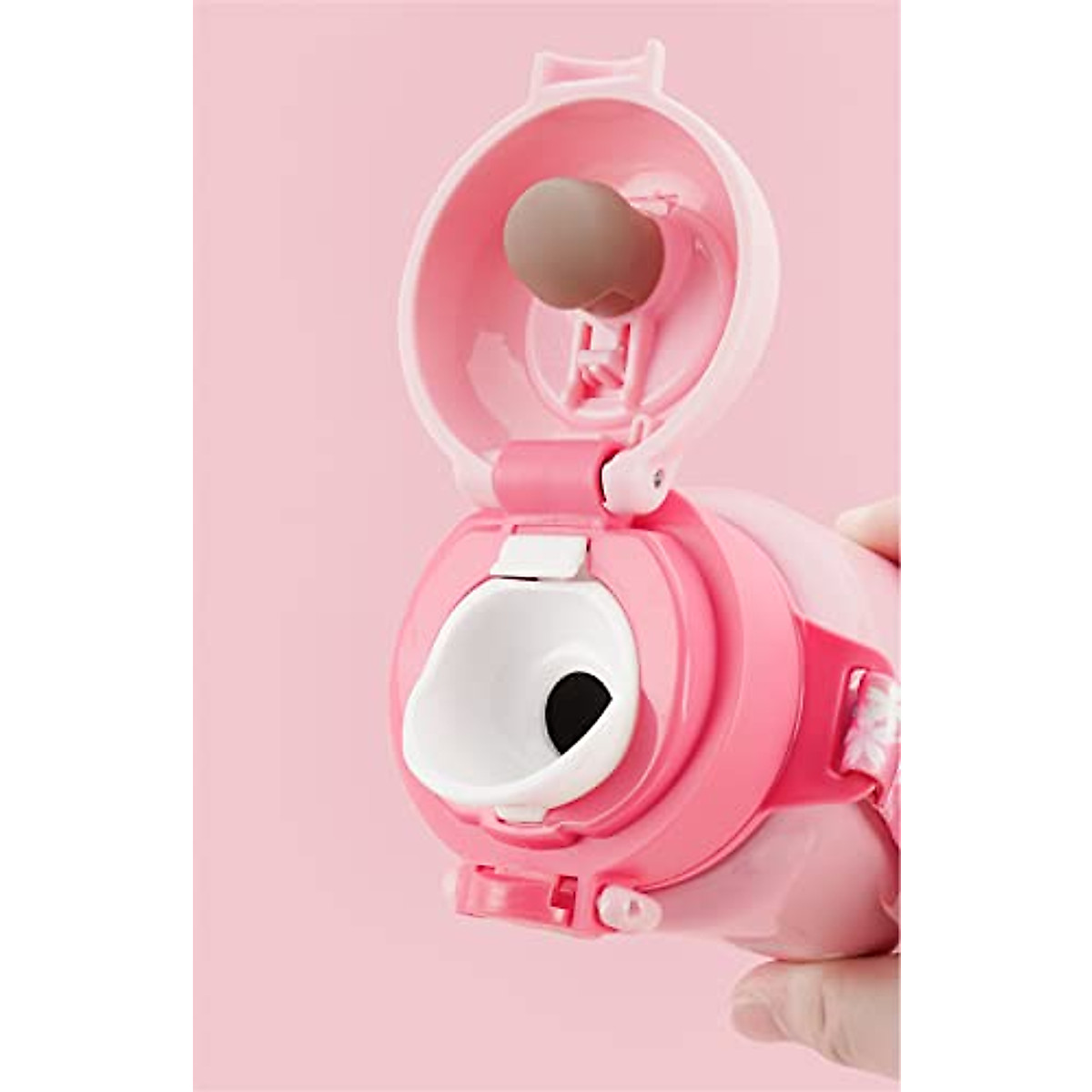 Everyday Delights Hello Kitty Stainless Steel Insulated Water Bottle with Strap White 480ml