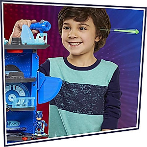 PJ Masks Deluxe Battle HQ Playset with Lights and Sounds, 2 Action Figures, Car Toy, Preschool Toys, Toys for 3 Year Old Boys and Girls and Up