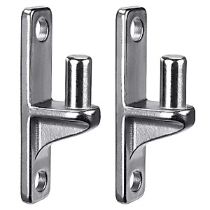Insaga Cast Gate Hinges Heavy Duty, 304 Stainless Steel Wall Mount Gate Hinge with 5/8'' Pin, Durable Farm Gate Hinge, Non-Welded Fence Gate Hinge, Chain Link Fence Hinge, 2Pcs