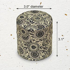 TIKUSAN Japanese Tea Canister Made in Japan Airtight Tea Leaf Storage (Small, Karakusa)