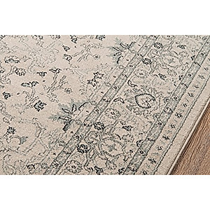 Momeni Rugs Ziegler Collection, Traditional Area Rug, 9'3" x 12'6", Ivory
