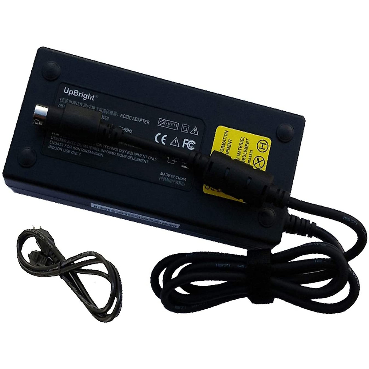 UPBRIGHT 4-Pin 12V AC/DC Adapter Compatible with FSP Group Inc FSP150-AHAN2 FSP150-AHBN2 FSP150-AHA 9NA1501303 9NA1501316 12VDC 12.5A 150W Power Supply Cord Cable Charger (Pin 1,2=+12V & Pin 3,4=GND)