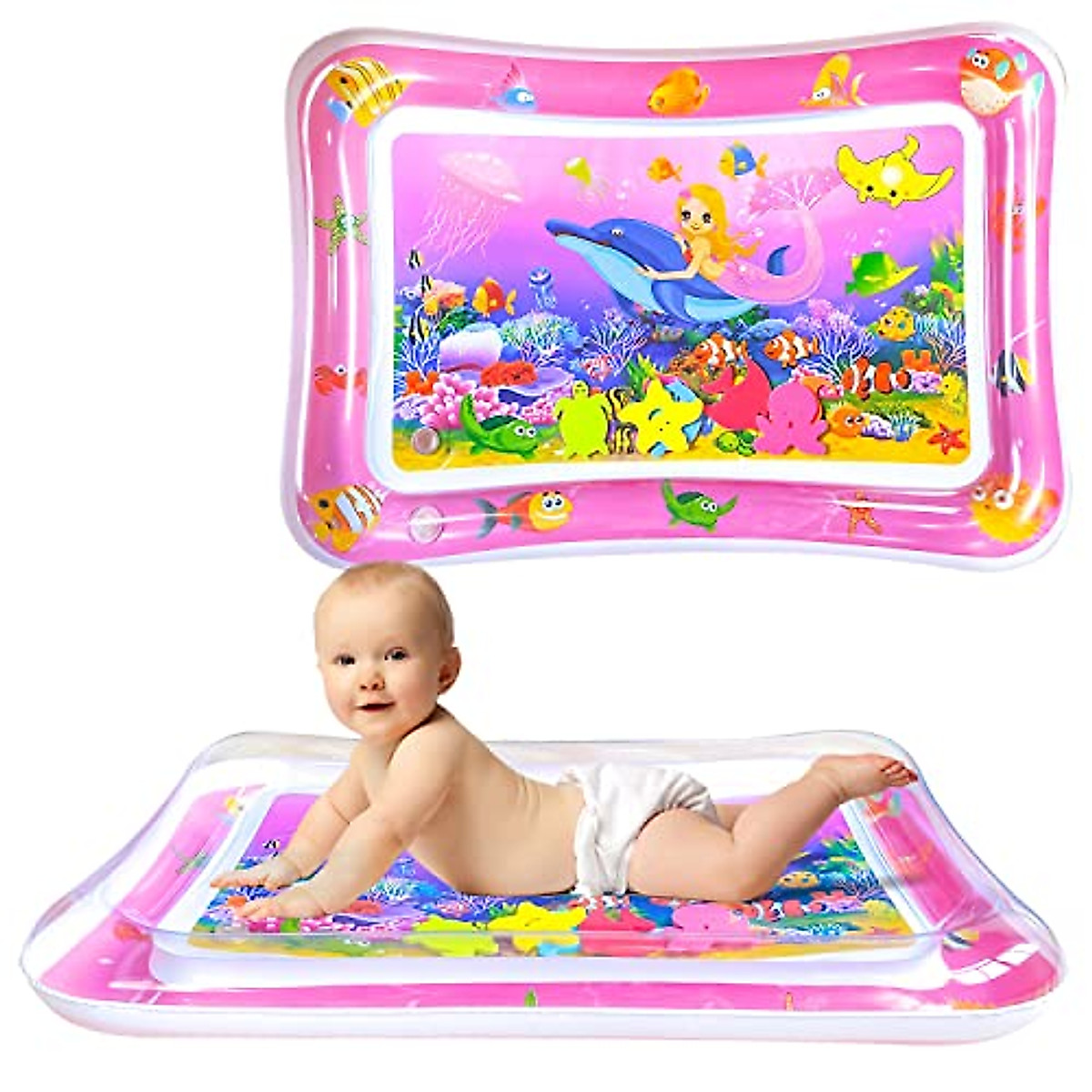 Tummy time Water Play mat, Baby Water Play Mat for Kids and Toddlers Baby Toys for 3 to 24 Months, Strengthen Your Baby's Muscles (70x50cm)
