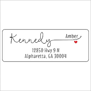 PrettySweetParty Clear Frosted Matte Finish Return Address Labels, Paper, 150 Labels, 5 Sheets, 30 Labels per Sheet, 2.625'' x 1''