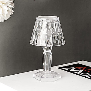 Sujosa LED Table Lamp Lantern, Warmer White Battery Operated Indoor Outdoor Lamp for Halloween Christmas Holiday Decorative Gift