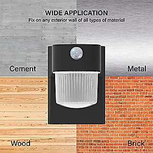 ZONE INDUSTRY CORP. 1000 Lumens LED Solar Power Jelly Jar Light Wall Lantern Night Security Light with Motion Sensor and Replaceable Rechargeable Battery, Waterproof, for Outdoor & Indoor, Bronze