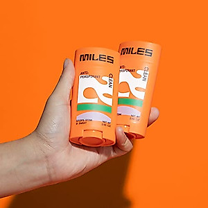 Miles Antiperspirant Deodorant Stick for Teens, Tweens and Kids Boys and Girls - Sweat and Odor Protection, Made in USA - Clean Scent, 2-Pack