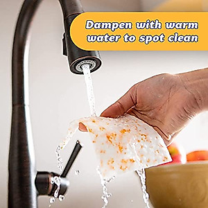 Scrub Daddy Eraser Daddy Sheets - 10x More Durable Than Traditional Erasers with Scrubbing Gems - Removes Dirt, Scuffs & Stains - Water Activated Sponge Eraser Sheets (6 Pack)