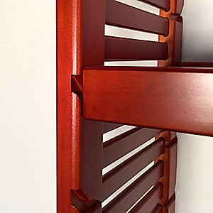 John Louis Home 12in deep Solid Wood Premier 5 Drawer Storage Tower Red Mahogany