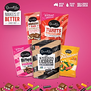 Darrell Lea Soft Australian Licorice, Mixed Fruit Flavor, 1.925 Pound Bulk Bag | Non-GMO, No Palm Oil, Plant Based, No High Fructose Corn Syrup | Soft & Chewy Licorice Candy, Made in Australia